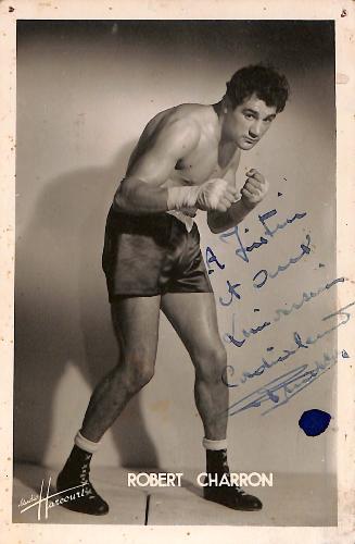 CARTE PHOTO AUTOGRAPHIÉE DE ROBERT CHARRON