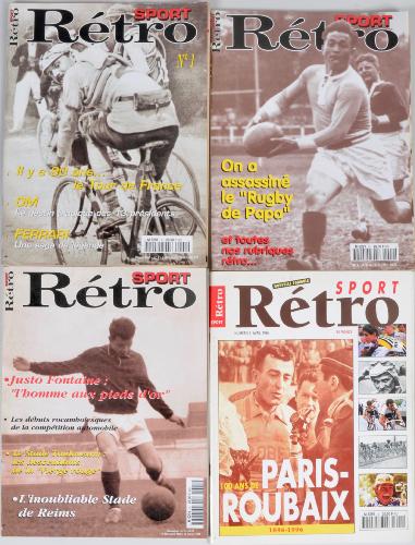 LOT DE 4 NUMÉROS DE LA REVUE "SPORT RÉTRO"
