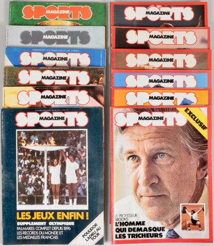 LOT DE 18 NUMÉROS DE LA REVUE "SPORTS MAGAZINE"